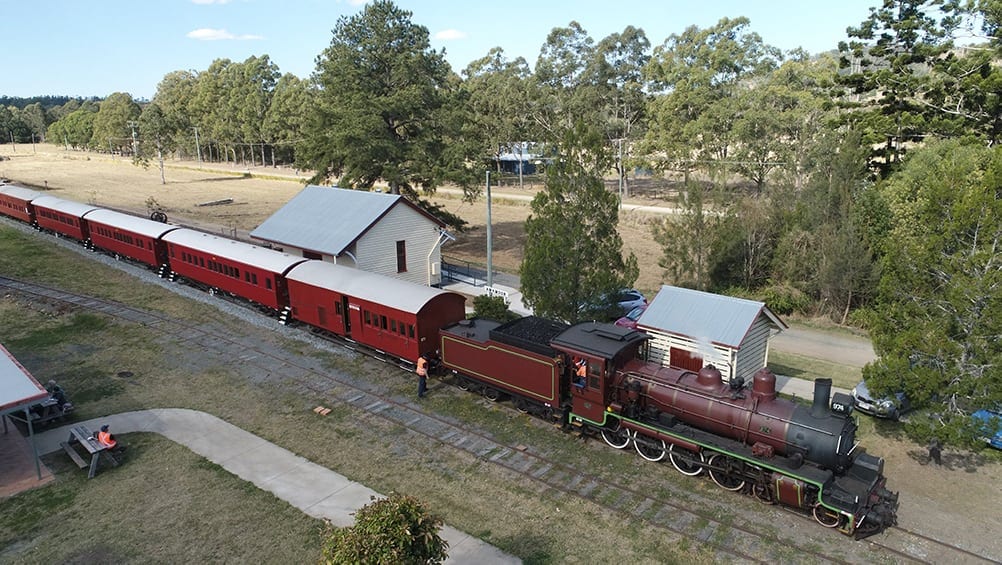First Mary Valley Rattler steam train run to Amamoor - Mary Valley Rattler